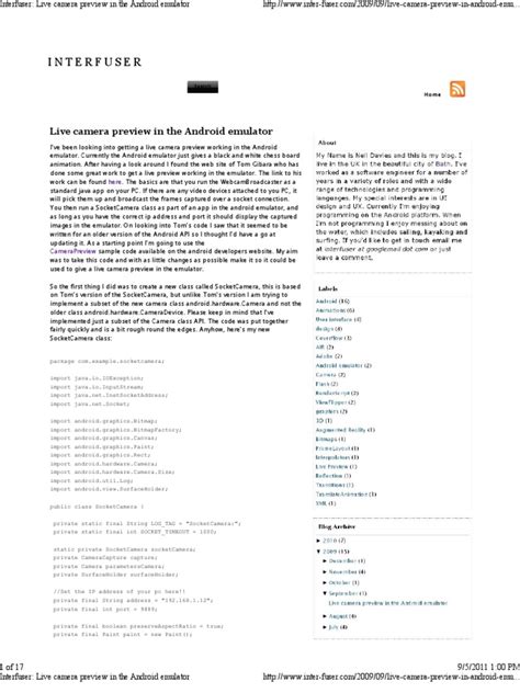live camera preview in the android emulator pdf android operating system emulator