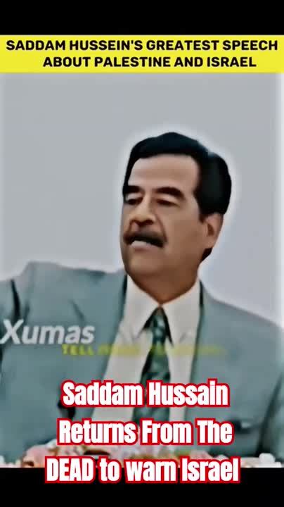 Mohammed Zahid On Linkedin Saddam Hussain Returns From The Dead To