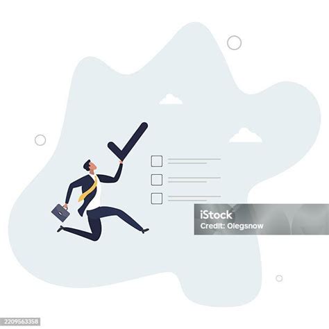 Checklist For Completed Tasks Project Checkbox Or Achievement List And Approval Document