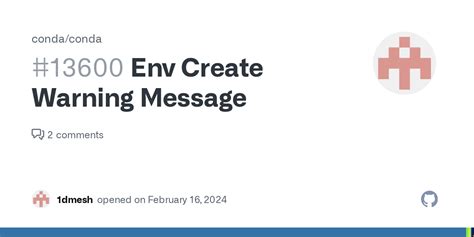 Env Create Warning Message Issue Conda Conda Github