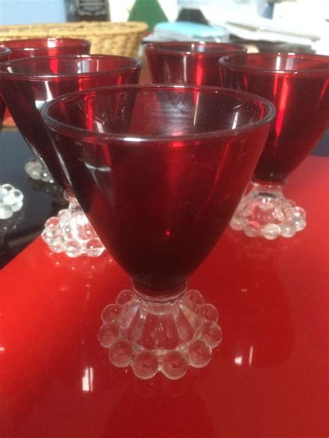 Freelywheely Set Of Six Small Wine Glasses