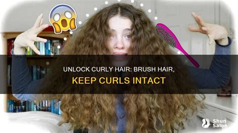 Unlock Curly Hair Brush Hair Keep Curls Intact ShunSalon