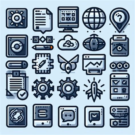 Premium Photo A Most Used Webdesign Icons Three Sizes Ui Set Vector Illustration
