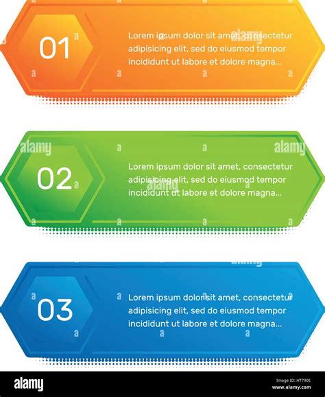 Layout Workflow Outline Colorful Menu For App Interface Number Options Web Design Of Buttons