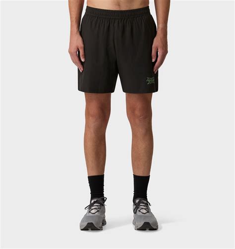 Liquified Active 5 Inch Shorts Black Lime I Love Ugly Us