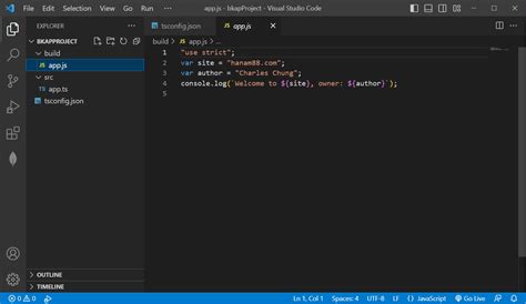 C I T T O C U H Nh V Ch Y Typescript Project V I Visual Studio Code