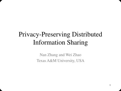 Ppt Privacy Preserving Distributed Information Sharing Powerpoint Presentation Id 5703860
