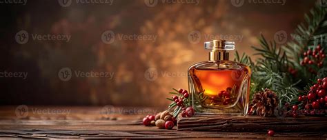 Ai Generated Luxury Glass Perfume Bottle With Old Wood Cardamom Pink