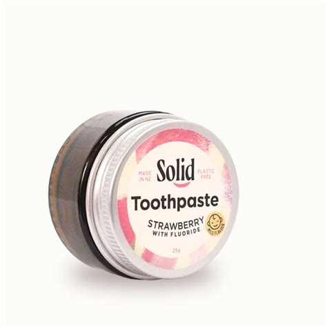 Strawberry Toothpaste Jar Sample Solid