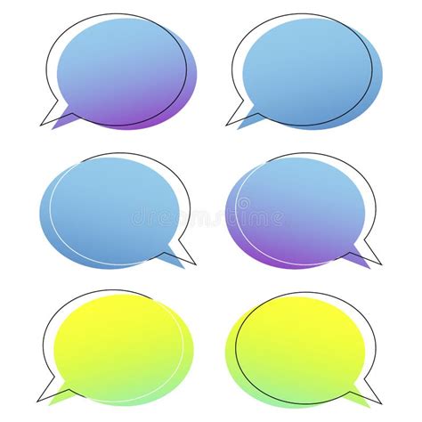 Modern Colored Message Signs Abstract Vector Background Cloud Icon