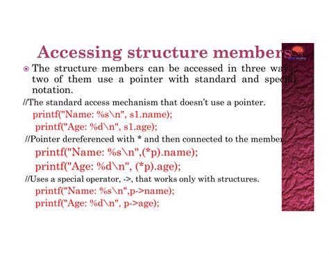 Pointers And Structures Ppt