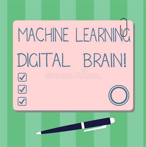 Writing Note Showing Machine Learning Digital Brain Business Photo Showcasing Artificial