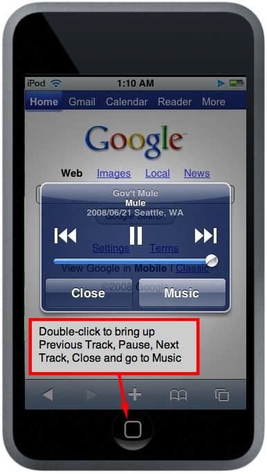 How To Quickly Access Music Controls On Your IPod Touch