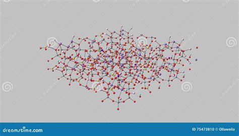 Tourmaline Molecular Structure Isolated On Grey Stock Illustration Illustration Of Physics