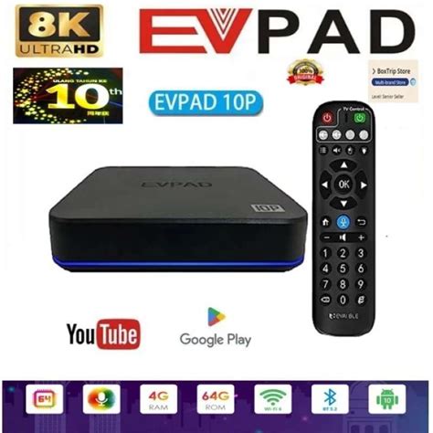 Jual Android Tv Box Ev Pad 10p Ram 4g Rom 64g Original Support 8k Di