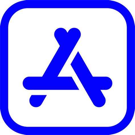 Blue App Store Icon Free Blue Site Logo Icons