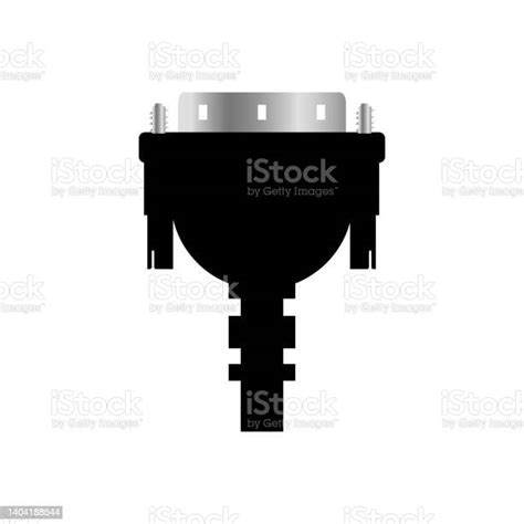 Dvi 케이블 디스플레이 연결 케이블 및 커넥터 배선 및 오디오 또는 비디오 어댑터 0명에 대한 스톡 벡터 아트 및 기타 이미지 0명 네트워크 연결 플러그 디자인