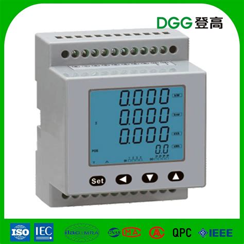 Current Ammeter Single Phase Rs485 Modbus Din Rail Digital Electricity Digital Voltmeter Amp