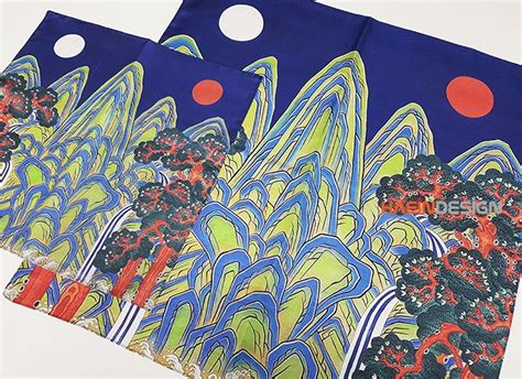 실크디지털프린팅스카프 해인디자인 넥타이주문제작