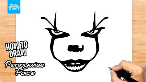 How To Draw Pennywise Face Youtube