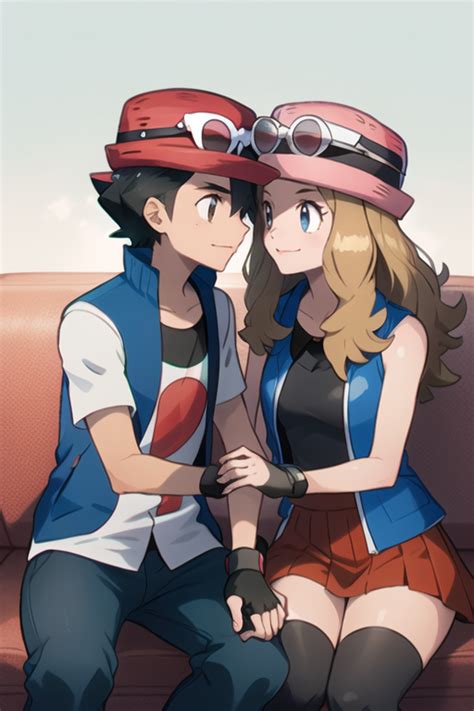 Ash X Serena Pokemon By Amourshippingworld On Deviantart
