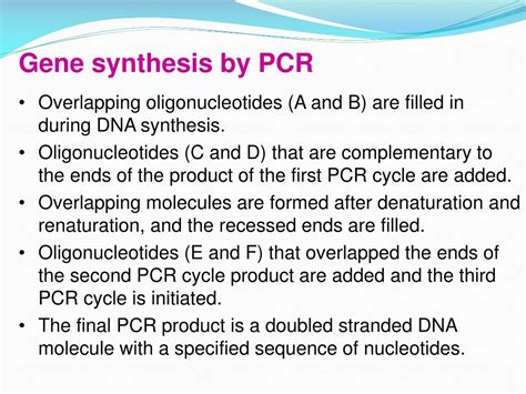 Ppt Dna Synthesis And Amplification Methods Explained Powerpoint