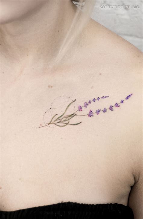 Женская небольшая татуировка лаванда Tattoodesign Tattooflash Minitattoo Tattooideas