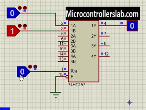 74hc157 Quad 2x1 Multiplexer Pinout Examples Datasheet Applications