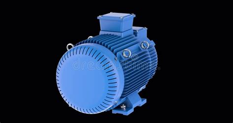 Industrial Electric Motor Rotation Animation Seamlessly Loopable 3d