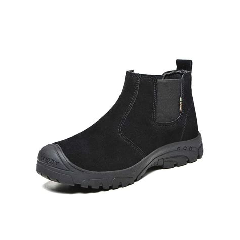Mens Steel Toe Work Boots Slip Resistant Chelsea Boots Usine Pro