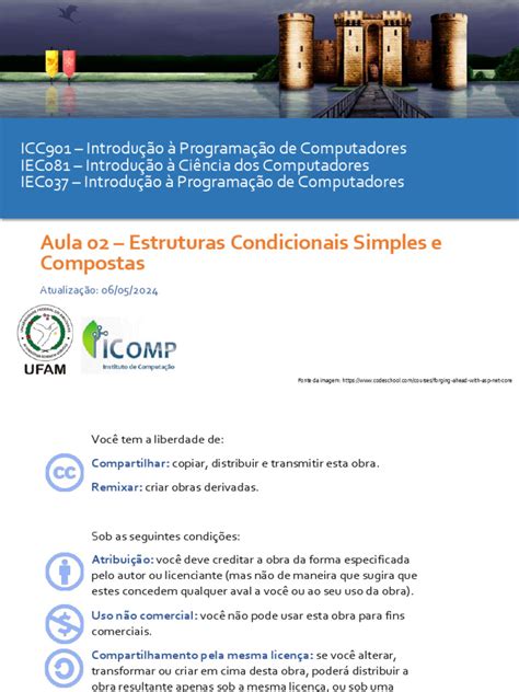 Aula 02 Estrutura Condicional Simples E Composta 2024 02 Pdf
