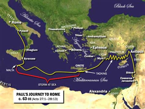Pauls Journey To Rome Deeperstudy