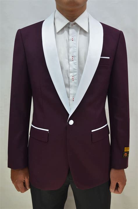 Mens Dark Red Suit Alberto Nardoni
