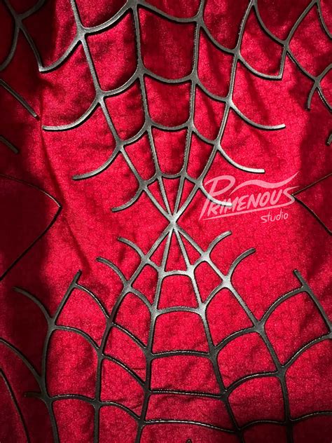 Sam Raimi Tobey Maguire Spiderman Suit Permanent Screen Printed Webbing Replica Grade