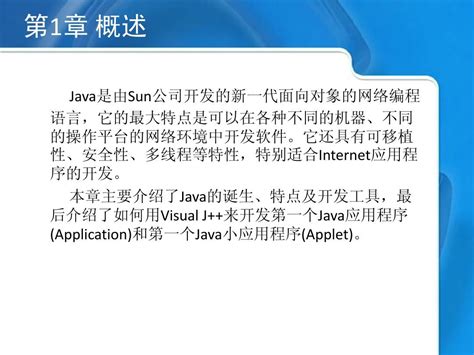 Java程序设计chap1word文档在线阅读与下载无忧文档