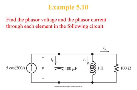 Solved Find The Phasor Voltage And The Phasor Current
