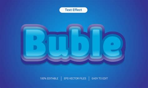 Premium Vector 3d Gradient Cool Soft Color Buble Text Style Effect