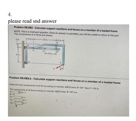 Solved 4 Please Read Snd Answer Problem 06 082 Calculate