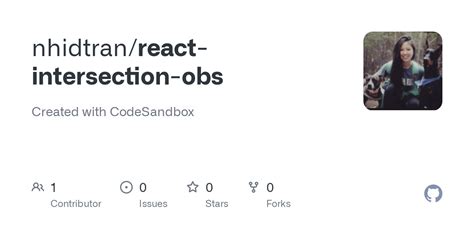 Github Nhidtranreact Intersection Obs Created With Codesandbox