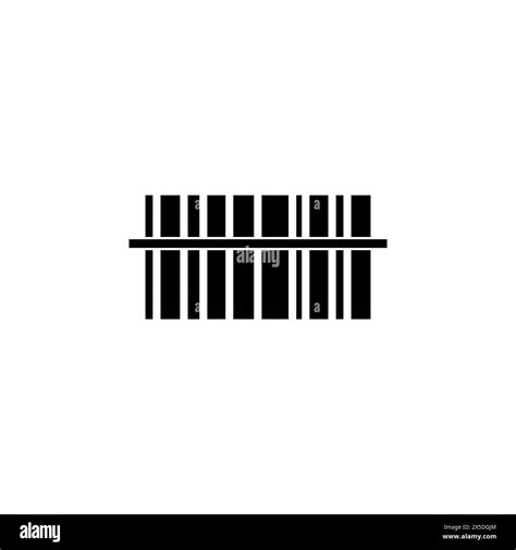 Scan Bar Code Flat Vector Icon Simple Solid Symbol Isolated On White