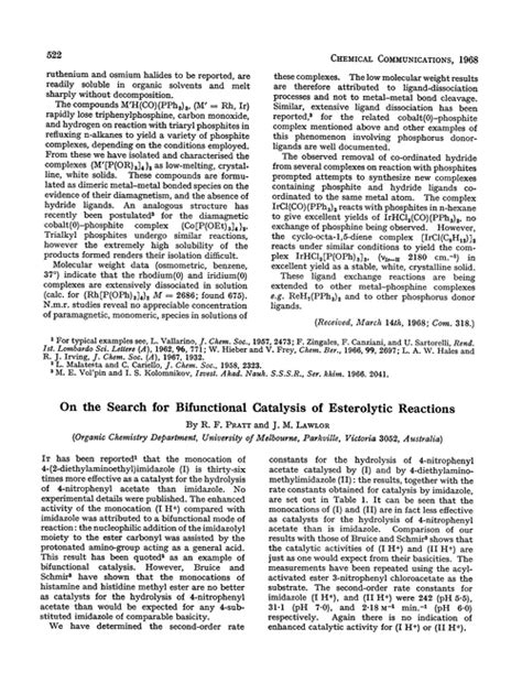 On The Search For Bifunctional Catalysis Of Esterolytic Reactions