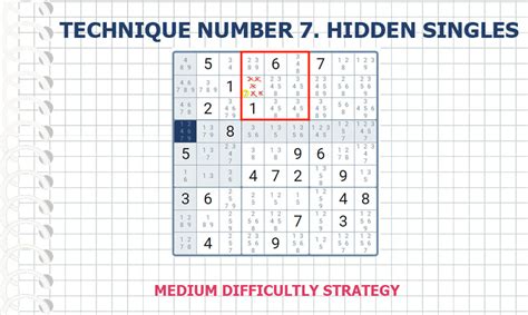Hidden Singles Technique — Escape Sudoku