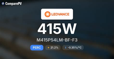 Ledvance M415p54lm Bf F3 Comparepv
