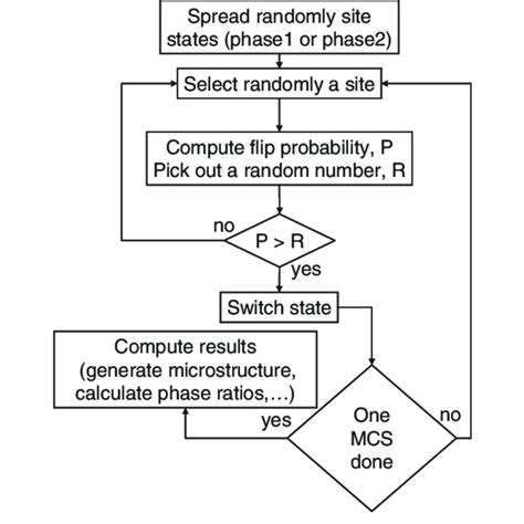 Monte Carlo Algorithm Used To Generate Two Phase Microstructures Download Scientific Diagram