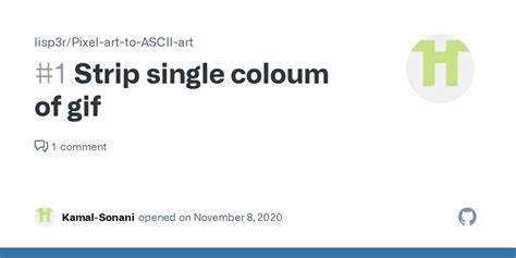 Strip Single Coloum Of Issue 1 Lisp3r Pixel Art To ASCII Art