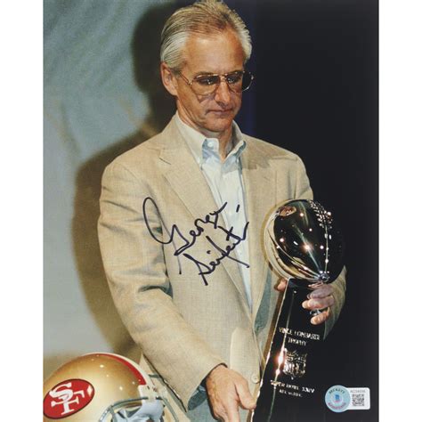 George Seifert Signed 49ers 8x10 Photo Beckett Pristine Auction