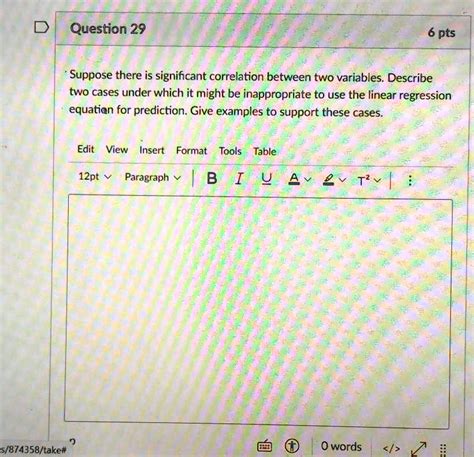 solved question 29 6 pts suppose there is significant correlation