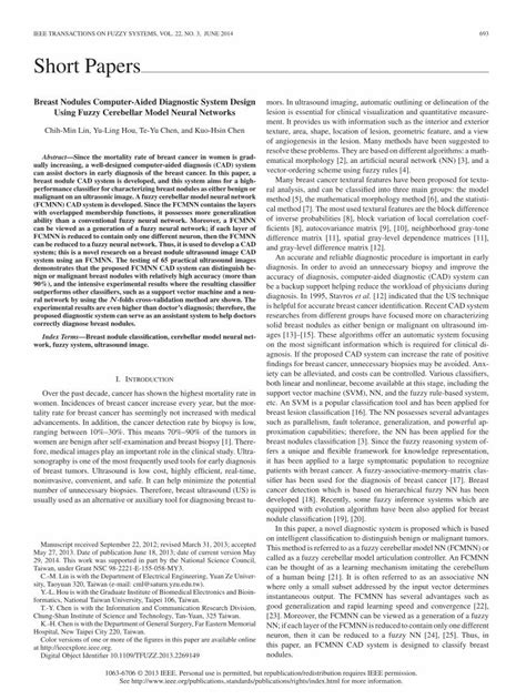 Pdf Breast Nodules Computer Aided Diagnostic System Design Using