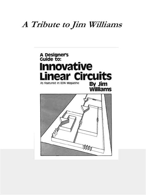 A Designers Guide To Innovative Linear Circuits Pdf Pdf Amplifier Operational Amplifier