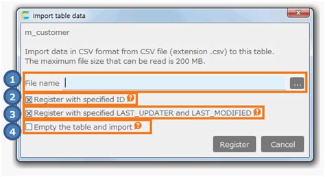 Import Table Data Csv — Celf Help 32 04